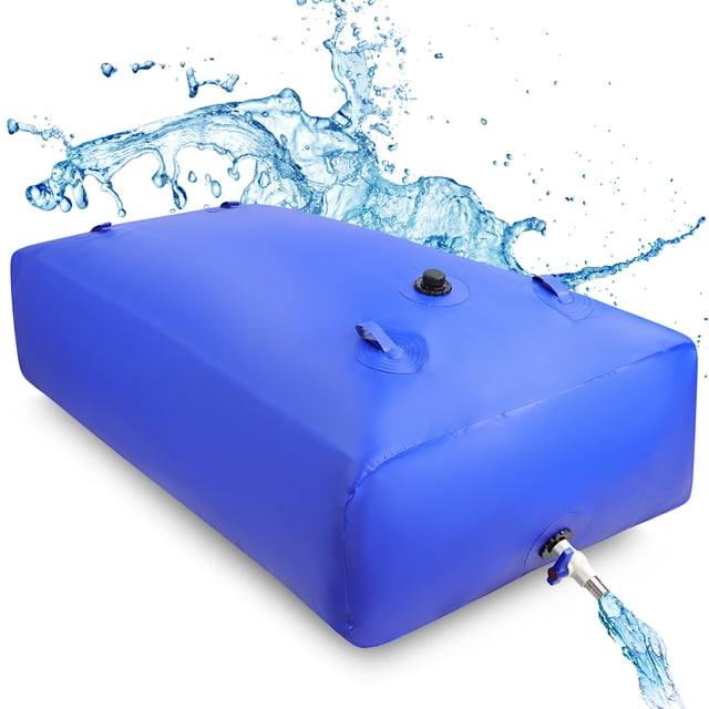 Ruralty Collapsible Water Tank Bladder - 264gal Max PVC Portable ...
