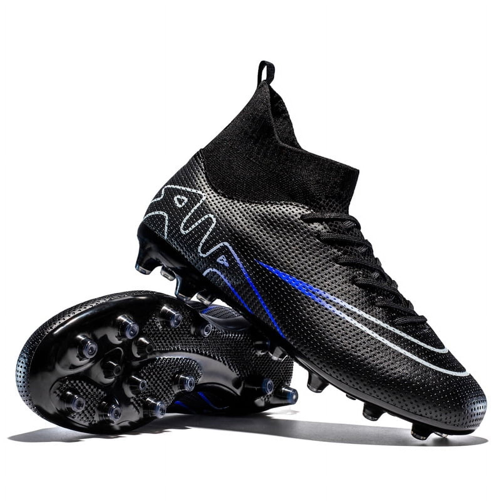 Ruran Men Soccer Ankle Boots Children Leather Soccer Training Sneakers ...