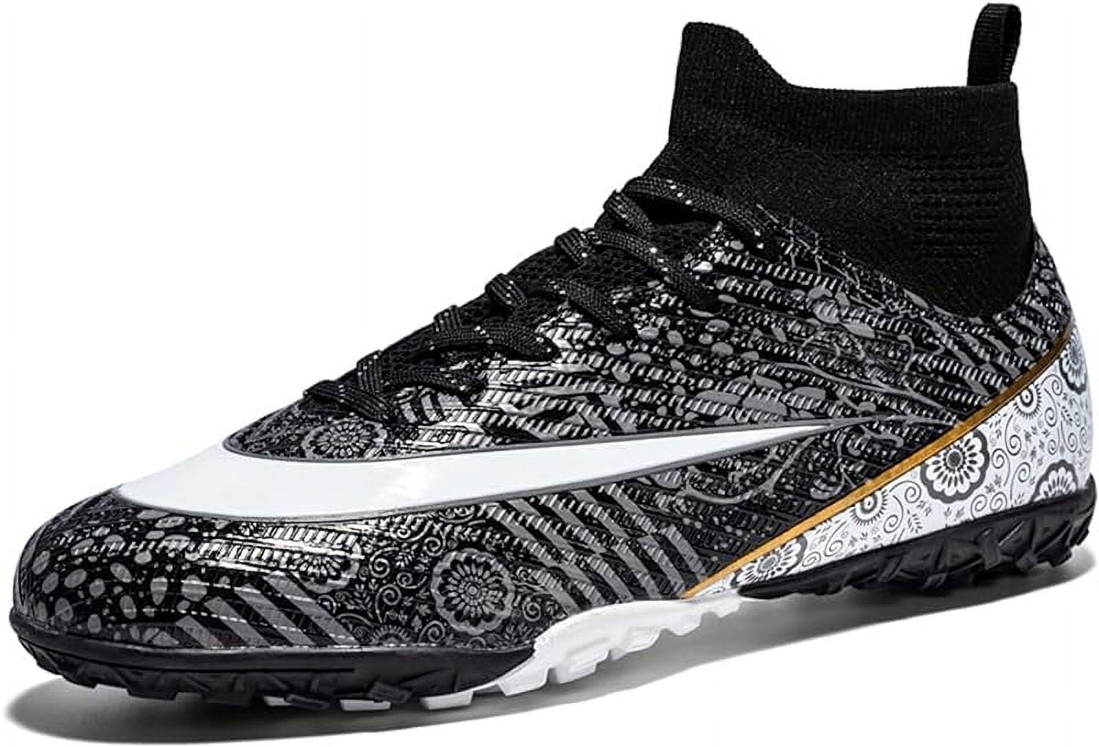 Ruran Men's Soccer Shoes Cleats Professional High-Top Breathable ...