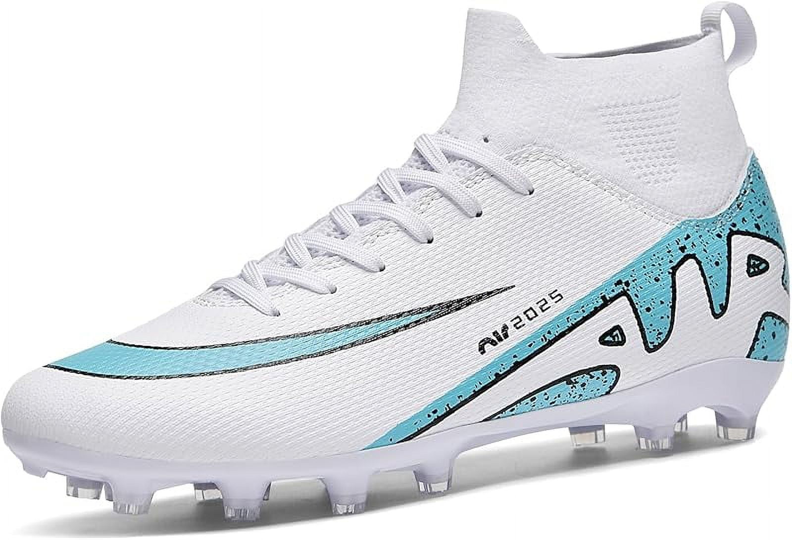 Ruran Mens High-Top Soccer Cleats Womens Turf Football Shoes Boys Girls ...