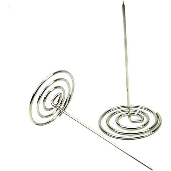 Rurili 2 Pieces Desk Straight Rod Paper Holders Spike Stick Receipts ...
