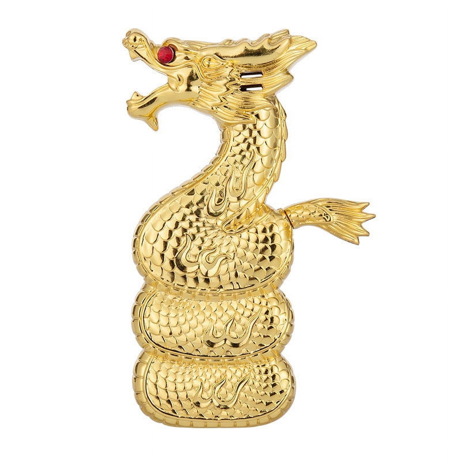 Ruroz Cool Dual Flame Dragon Lighter,Outdoor Windproof Dragon Torch ...