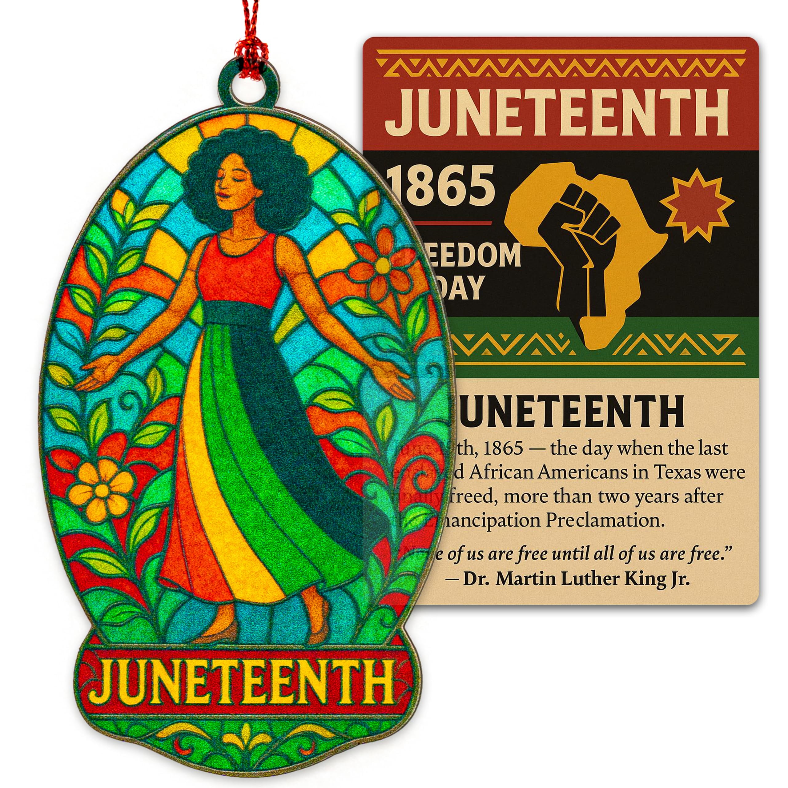Rusaten Juneteenth Decorations Celebration Suncatcher decor, FST1 Black ...