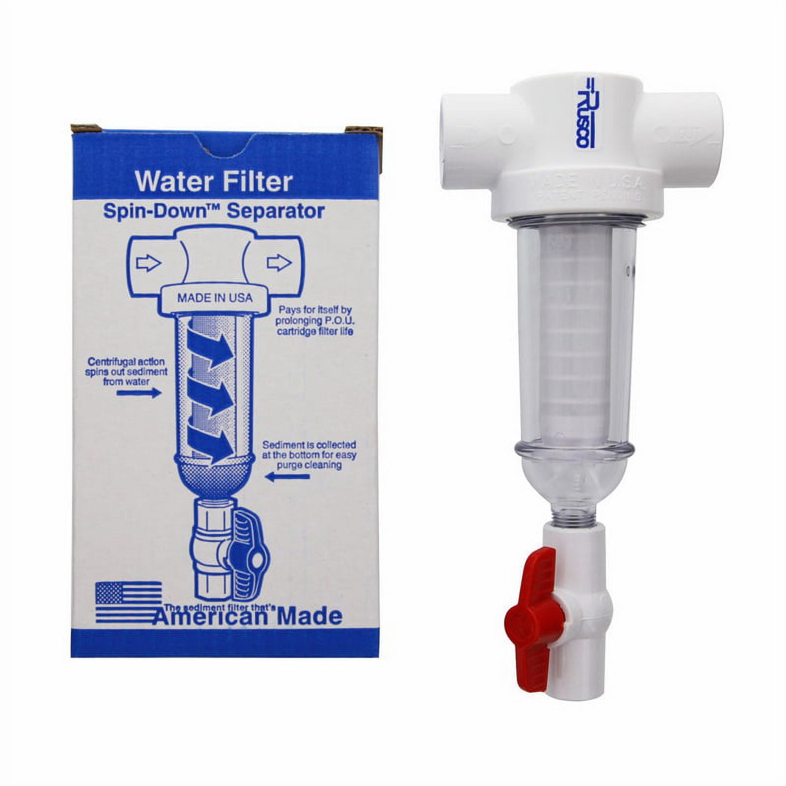 Rusco 1-100-F Polyester Screened 1-Stage Whole House Water Filter ...