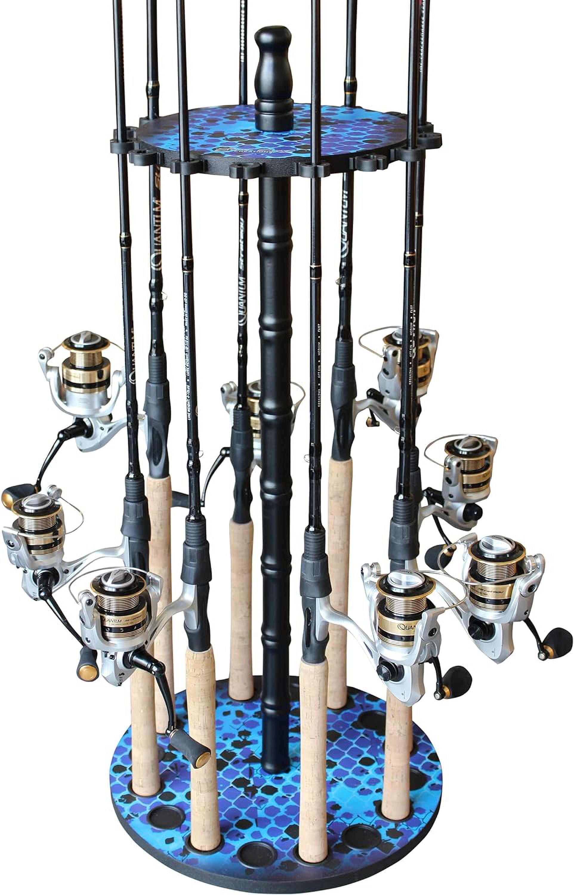 Rush Creek Creations 16-Rod Round Freshwater Fishing Rod Storage Rack ...