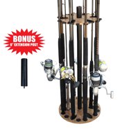 Rush Creek Creations 16 Round Fishing Rod/Pole Storage Floor Rack Barn ...
