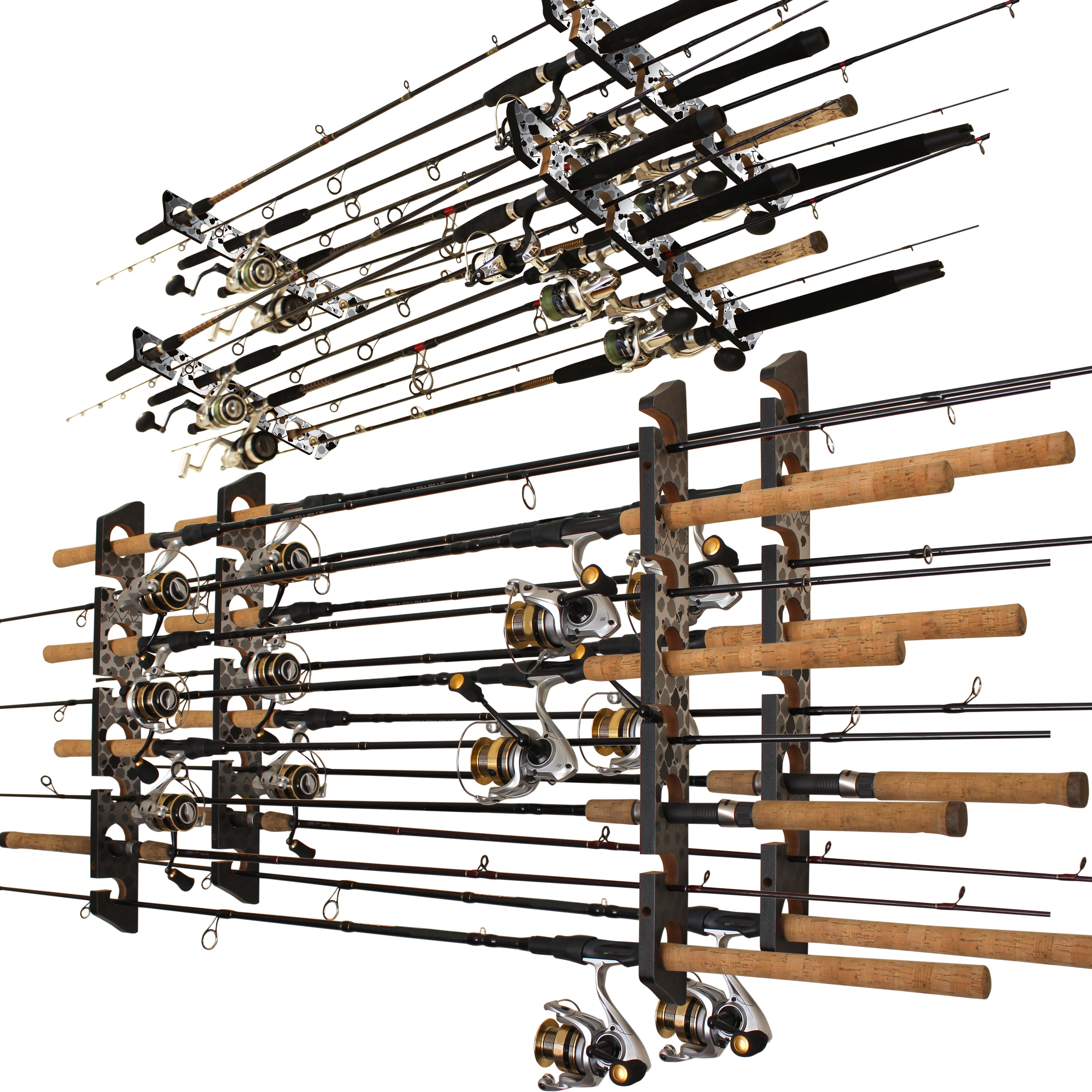 Rush Creek Creations Ceiling Fishing Rod Holder for 8 Rods, Fishing ...