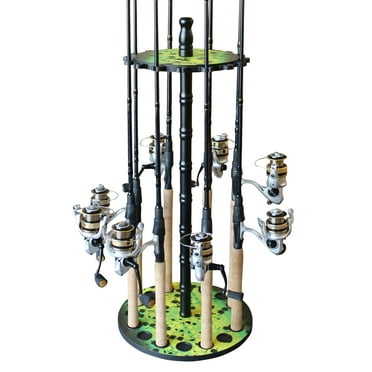 Free Shipping! Rush Creek Creations Round Spinning 30 Fishing Rod Rack ...