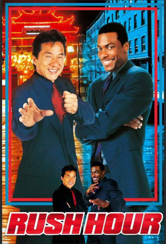 Rush Hour 1998 Movie Poster 24x36 - Jackie Chan & Chris Tucker - Action ...