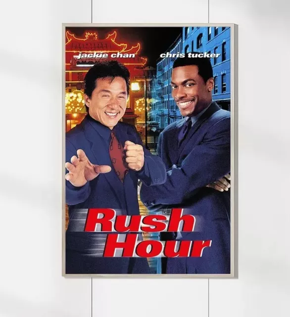 Rush Hour (1998) Movie Posters NO FRAMED POSTER, Home Decor, Vintage ...