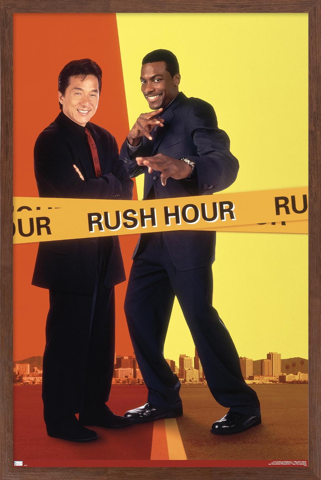 Rush Hour - One Sheet Wall Poster, 14.725" x 22.375" Framed - Walmart.com