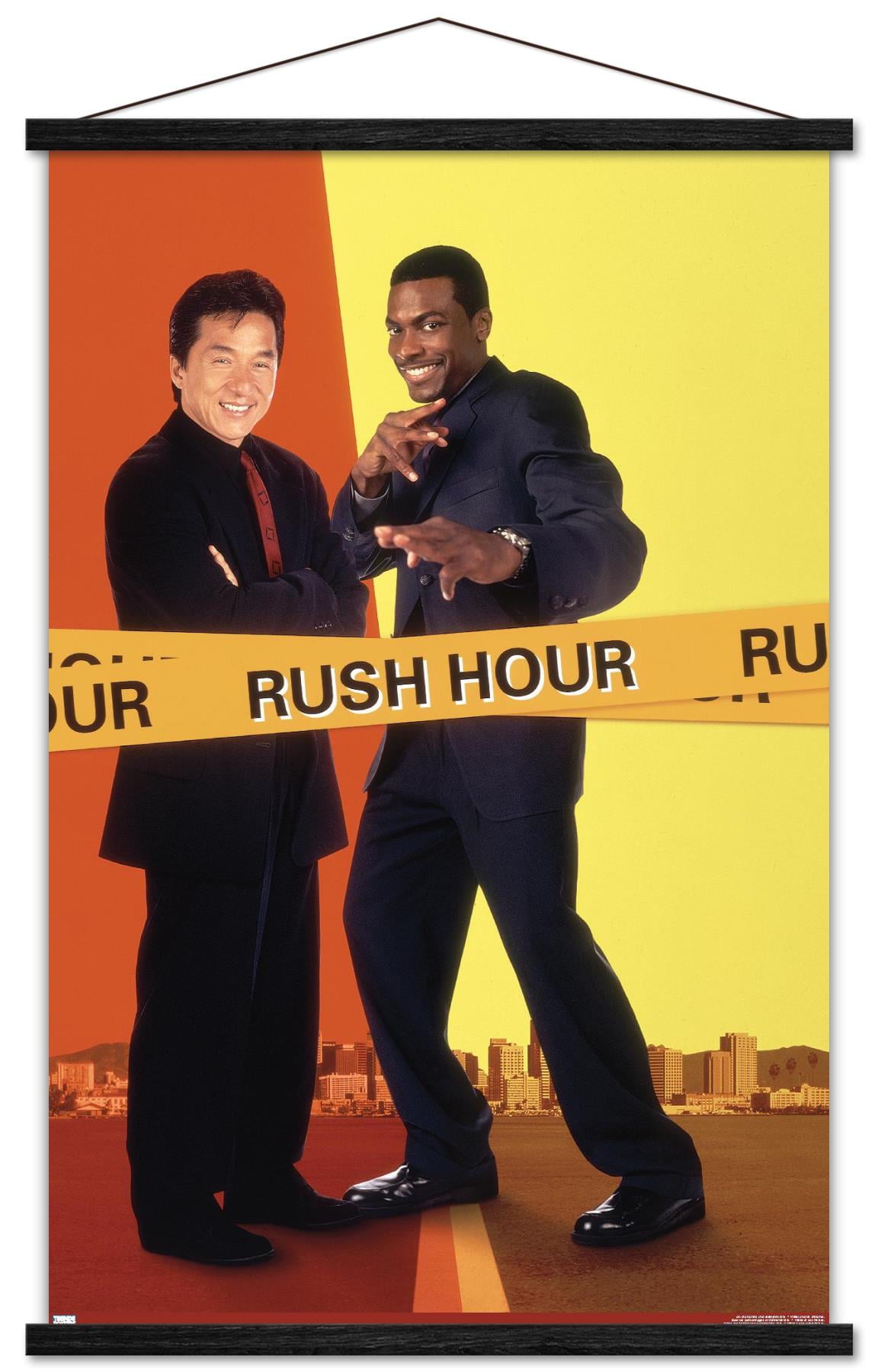 Rush Hour - One Sheet Wall Poster with Magnetic Frame, 22.375" x 34 ...