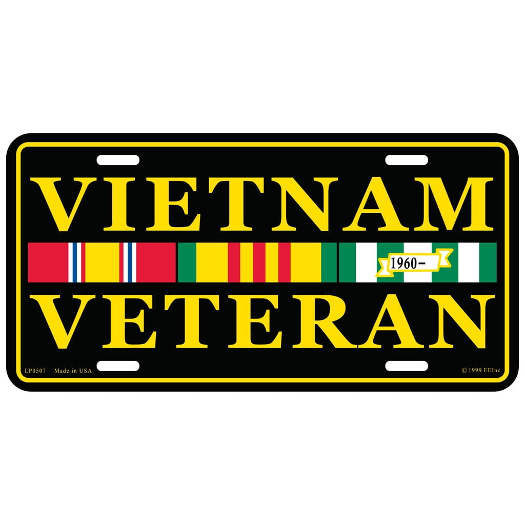 Rush Indstries, Inc. Vietnam Veteran Military License Plate - Walmart.com