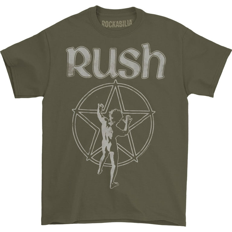 Rush Starman Logo Rush Men's Star Logo T Shirt XX Large Green