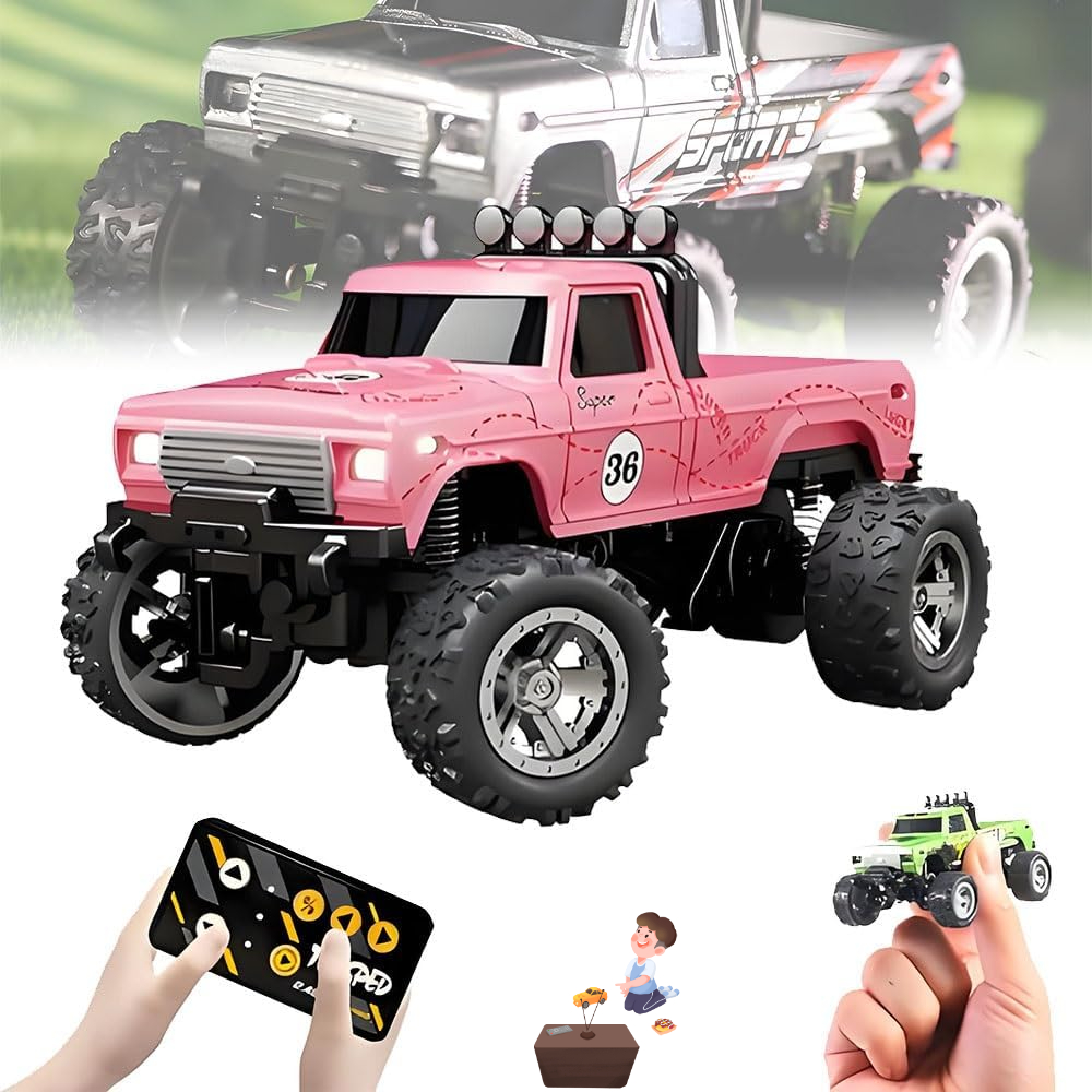Rush Mini Monster 1:64 Off-Road LED Alloy Racer – Rush Compact Remote ...