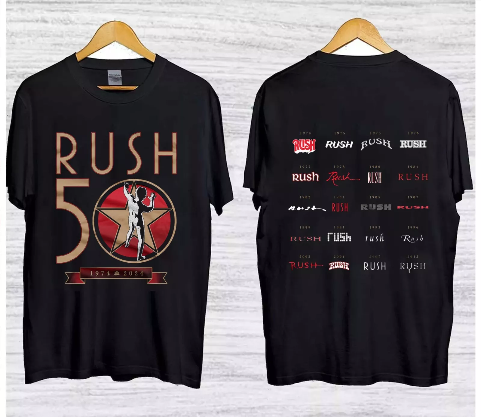 Rush R50 Concert Tour T-Shirt 2 Sided Uniex - Walmart.com
