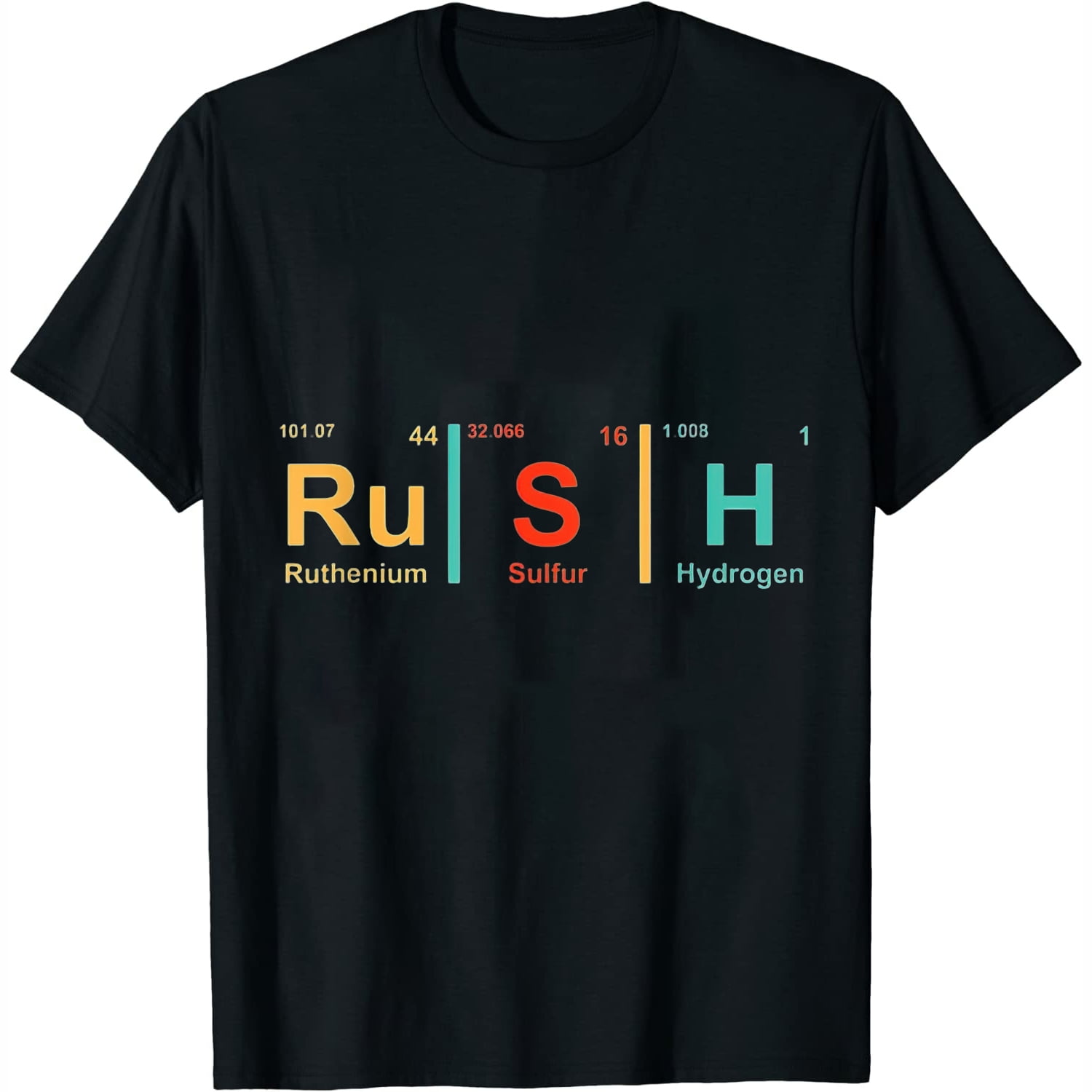 Rush (Ru-S-H) Periodic Table Elements Shirt T-Shirt - Walmart.com