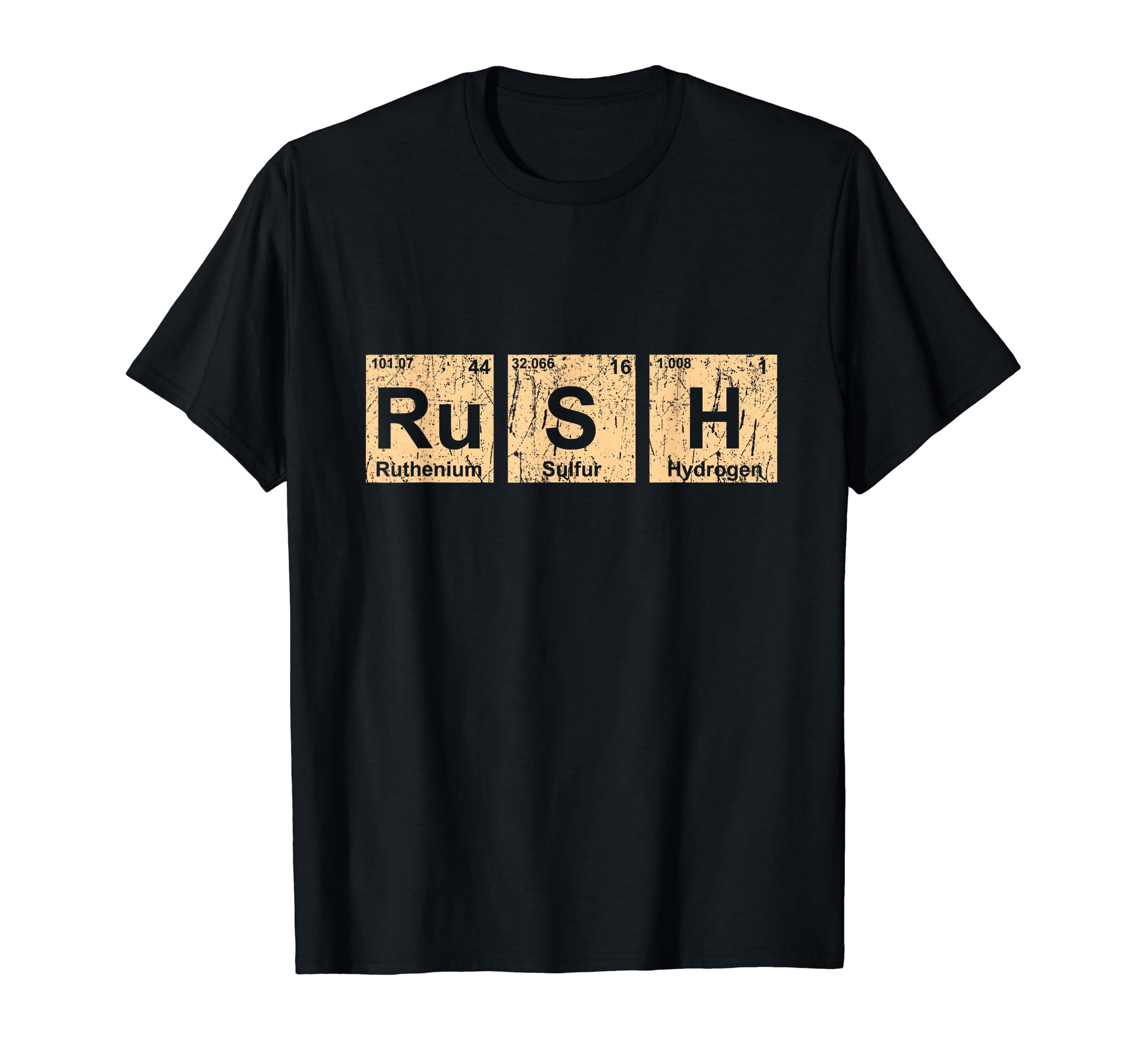 Rush (Ru-S-H) Periodic Table Elements Shirt T-Shirt - Walmart.com