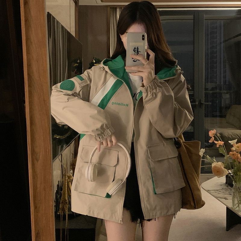 Rush coat coat girls early spring and autumn 2024 new junior high ...