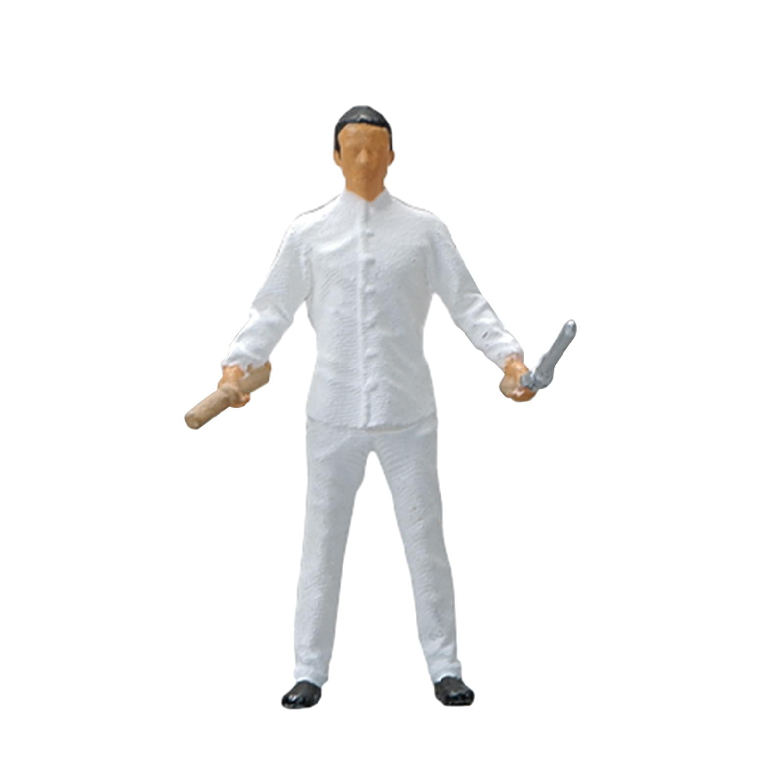 Rushawy 1/64 Figures in White Clothes Character Doll Tiny People for ...