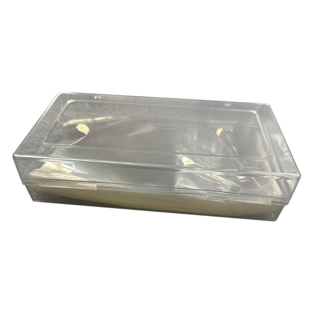 Rushawy 100Pcs Clear Holder Sleeves Protector Bag for Money Bill Stamp ...