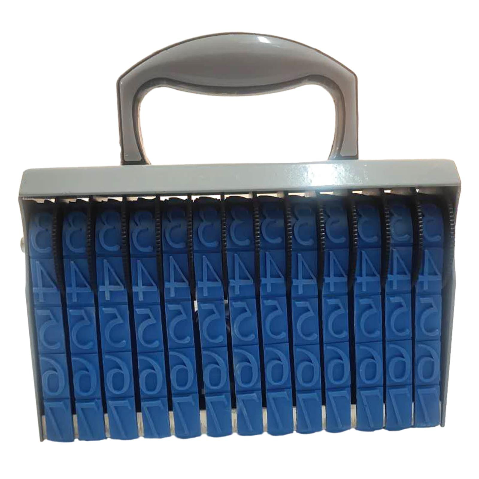 Rushawy 13 Digit Number Roller Stamp Fittings Trolley Adjustable Number ...