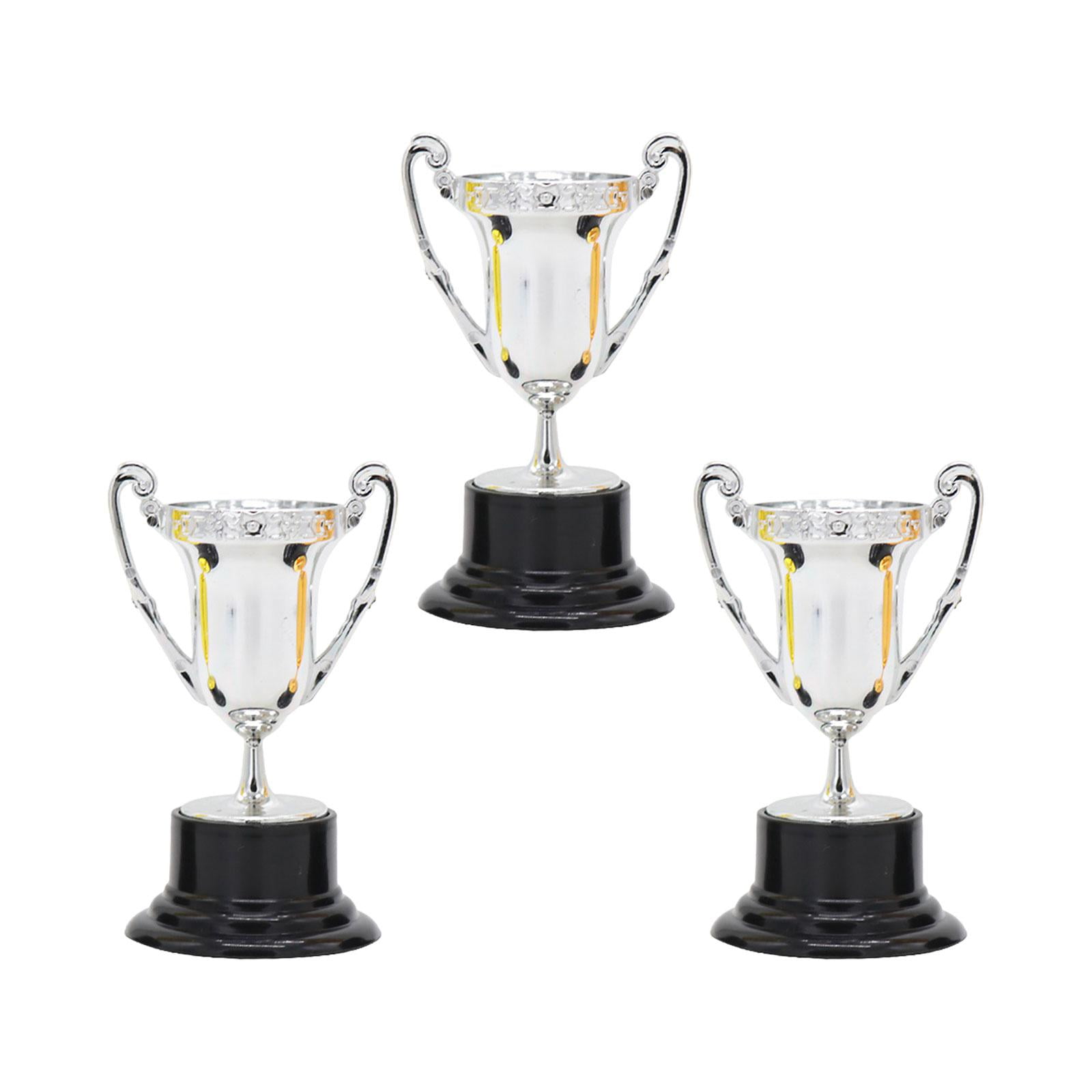 Rushawy 3 Pieces Mini Trophies Small for Classroom Rewards Competitions ...
