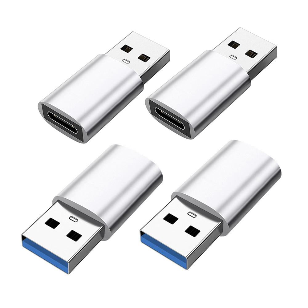 Rushawy 4 Pieces USB 3.0 to Type C Female Adapters Aluminum Alloy ...