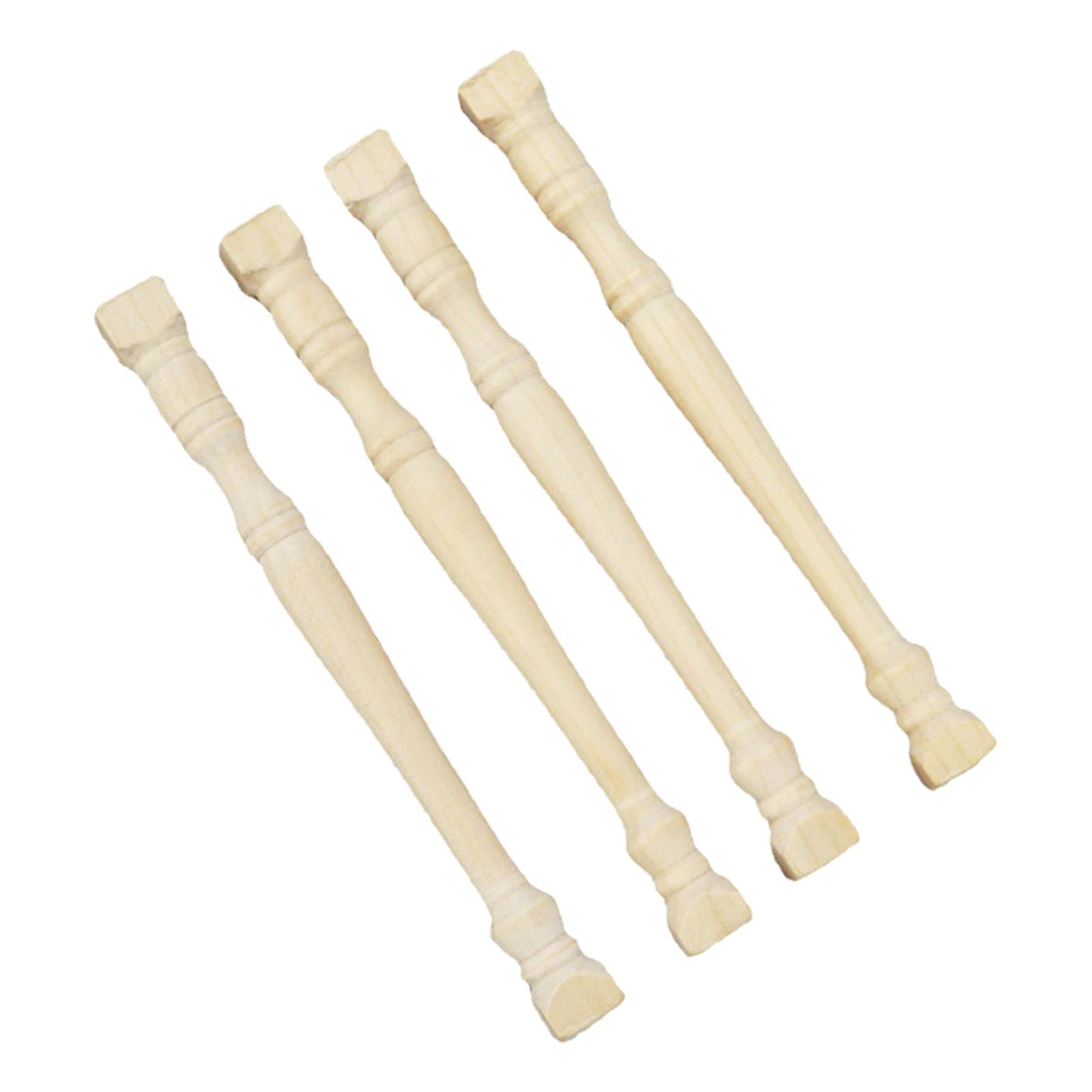 Rushawy 4Pcs :12 Dolls House Stair Balustrade Rome Spindles Balusters ...