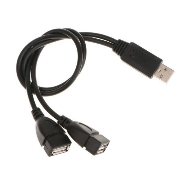 Rushawy 4xUSB 2.0 Male To USB Female Splitter Hub Power Cord Adapter ...