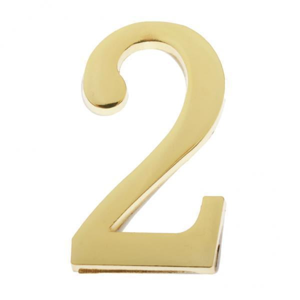 Rushawy 6xGolden Metal Digital Door Numbers Plaque Cast Mailbox House ...