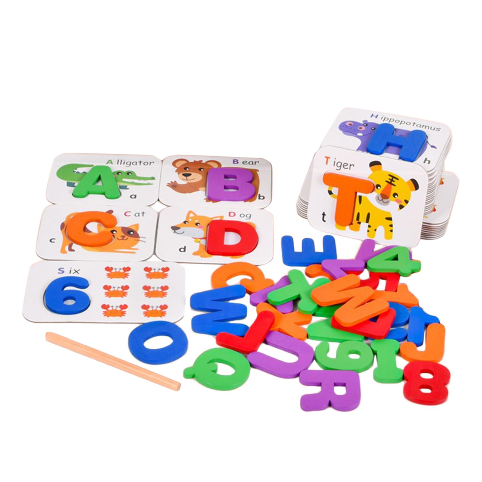 Rushawy Alphabet Pairing Puzzle Matching Game Imagination Development ...