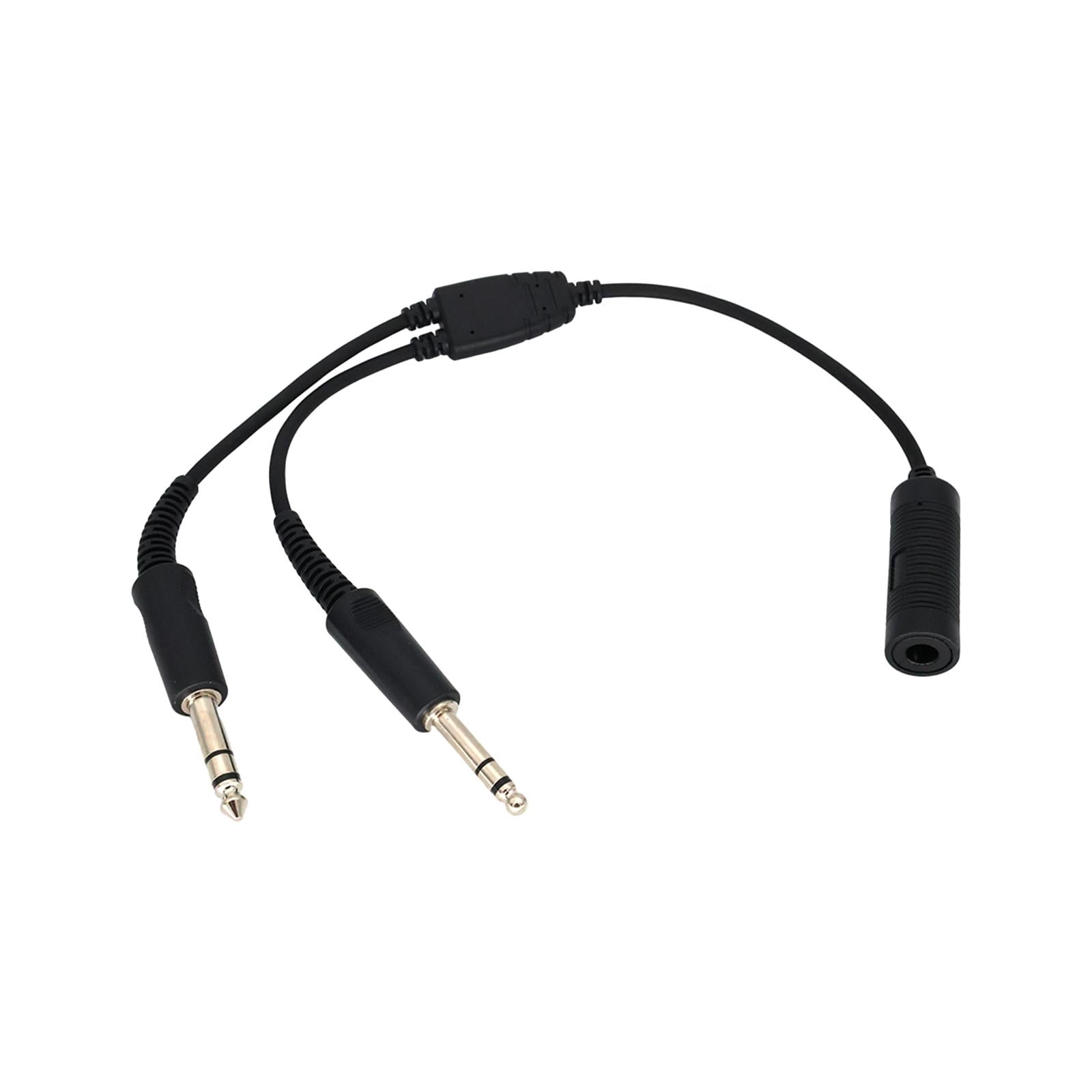 Rushawy Aviation Headphone Cable Airbus Headset Adapter Metal ...