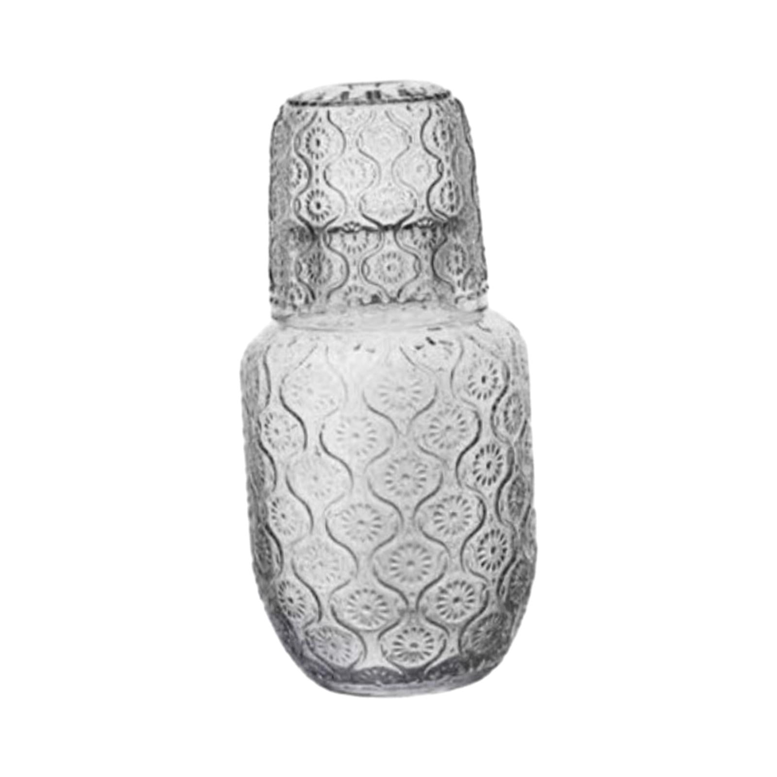 Rushawy Bedside Water Carafe And Glass Set, Juice Pitcher, Transparent ...