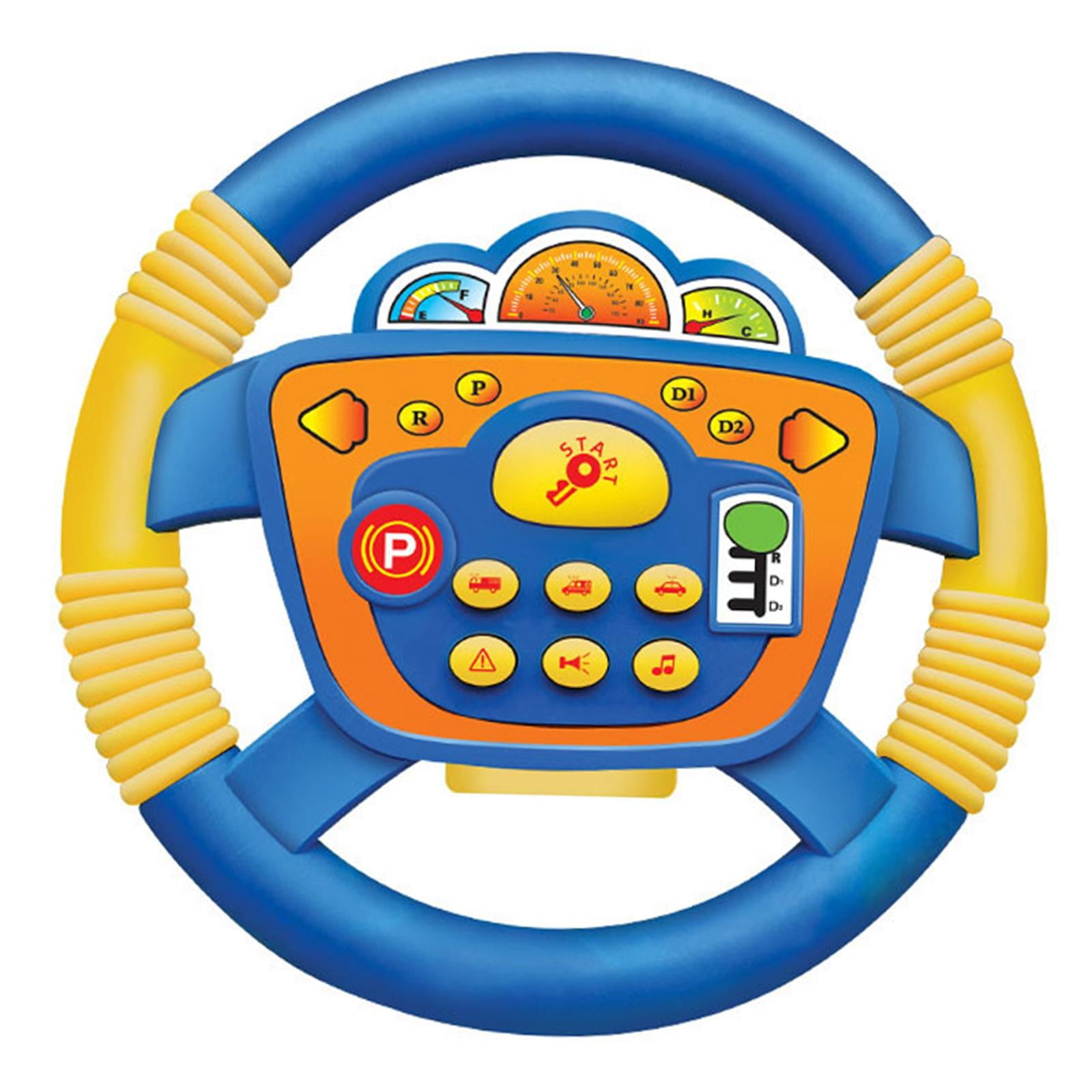 Rushawy Cars Simulation Steering Wheel Toy Pretend Driving Fun Activity ...