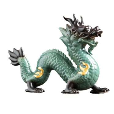 Smiling Dragon Statue – Natural Bronze Appearance – Made of Resin ...