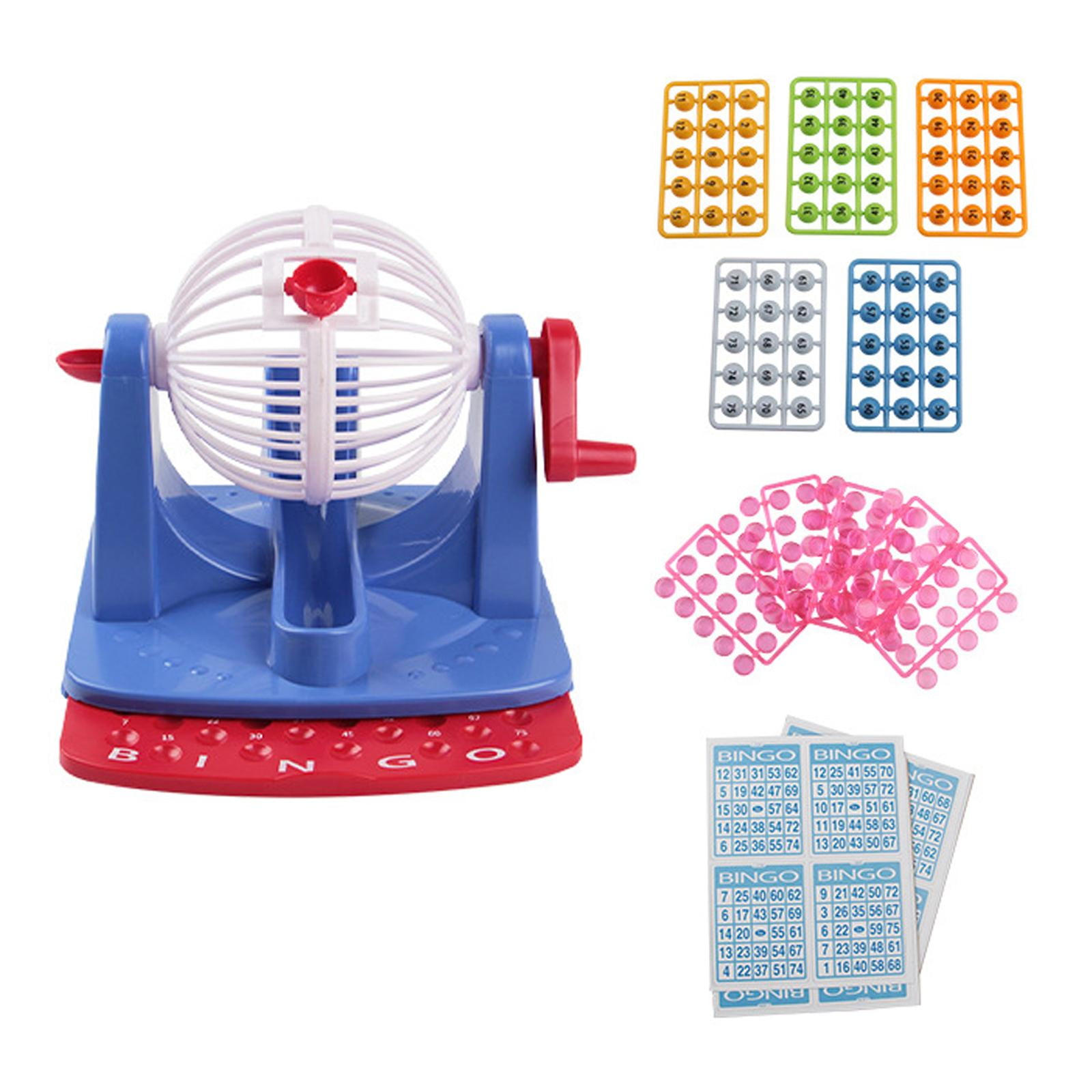 Rushawy Classic Family Bingo Lotto Game Bingo Set with Bingo Cage for ...