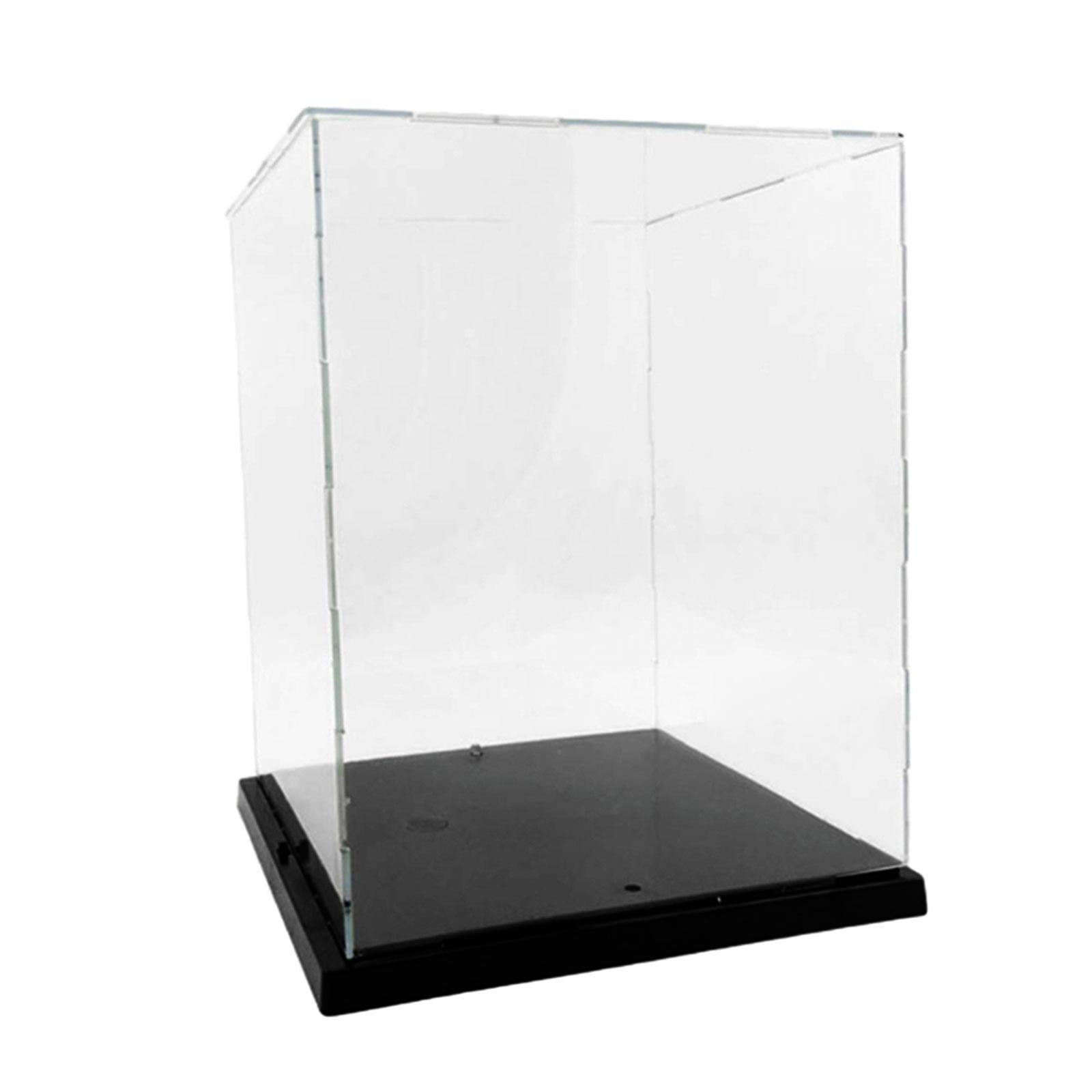 Rushawy Clear Acrylic Display Case Showcase Standing Figures Models ...