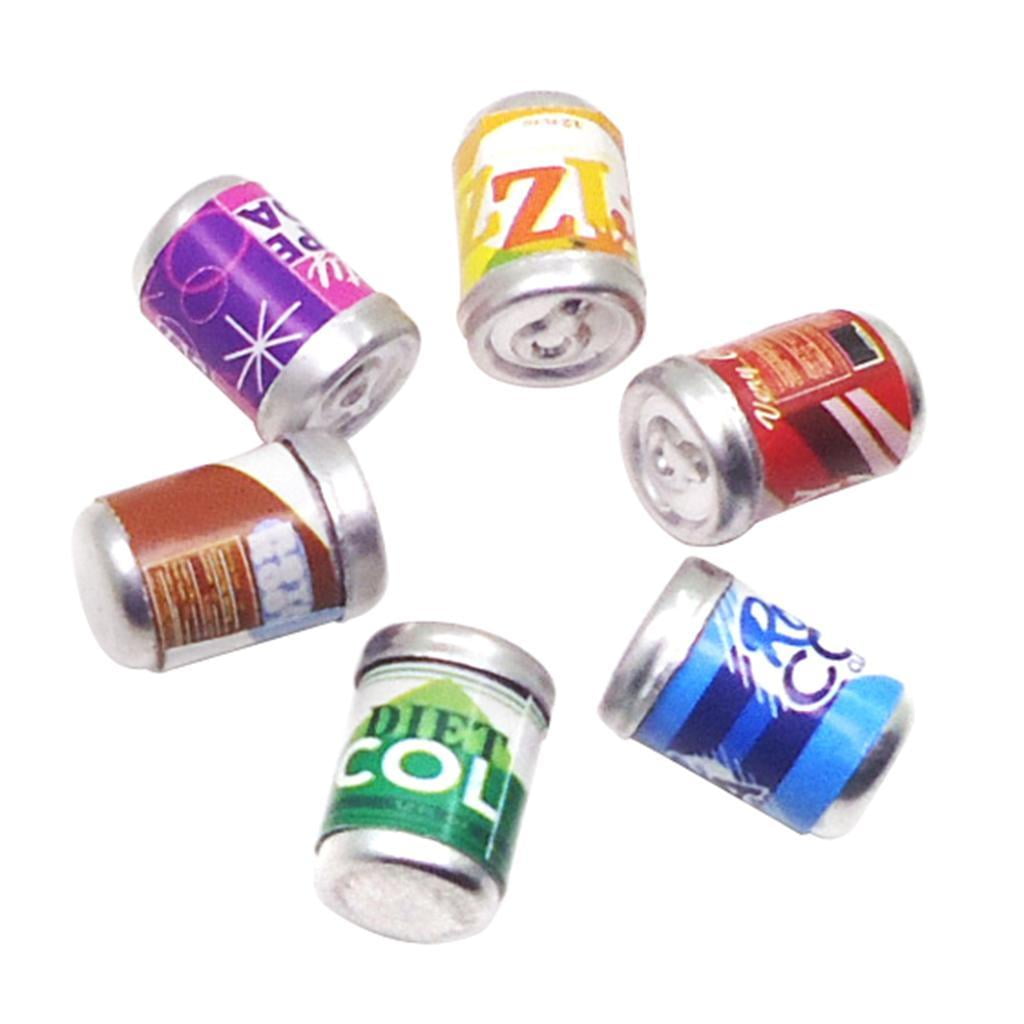 Rushawy Handmade Miniature Foods Groceries Model Soft Drink Juice Beer ...