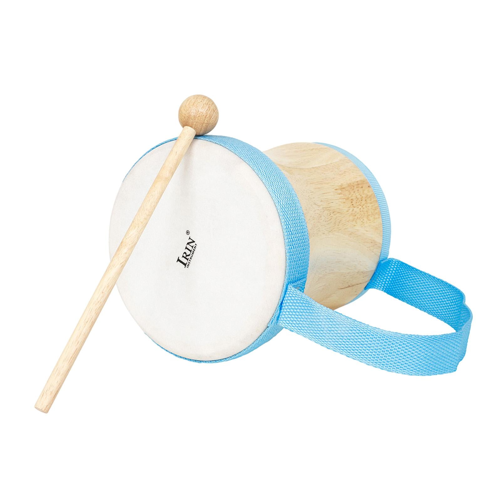 Rushawy Kids Drum Set, Wooden Drum Set with Carry Strap, Wooden Drum ...