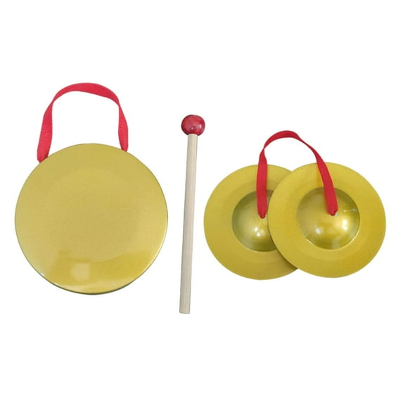 Rushawy Mini Small Hand Cymbals Educational Gong Instrument for Dances ...