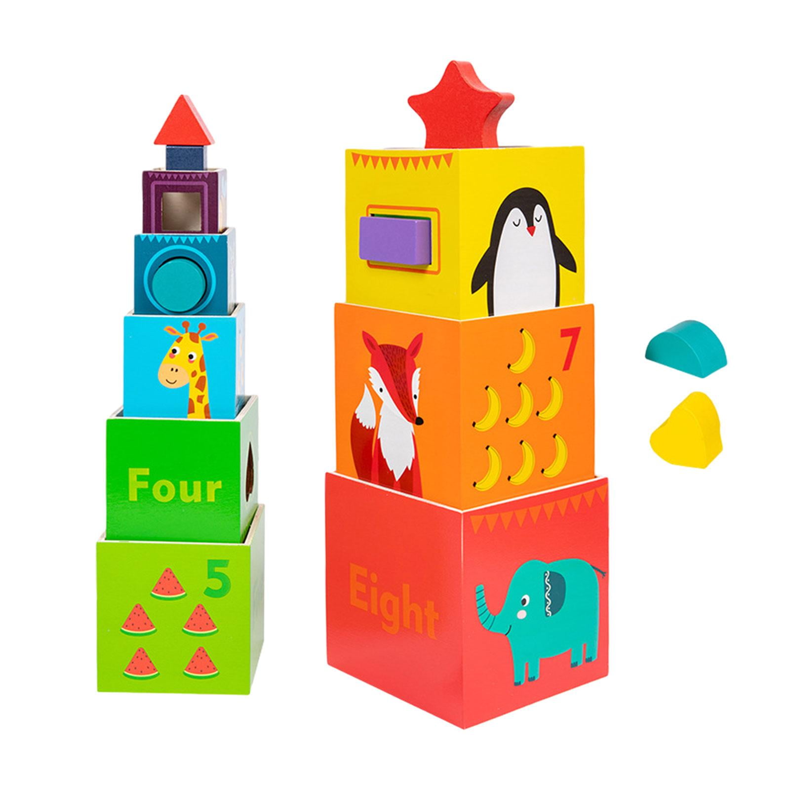 Rushawy Nesting Boxes Puzzle Games Sorting Stacking Toys for Children 1 ...