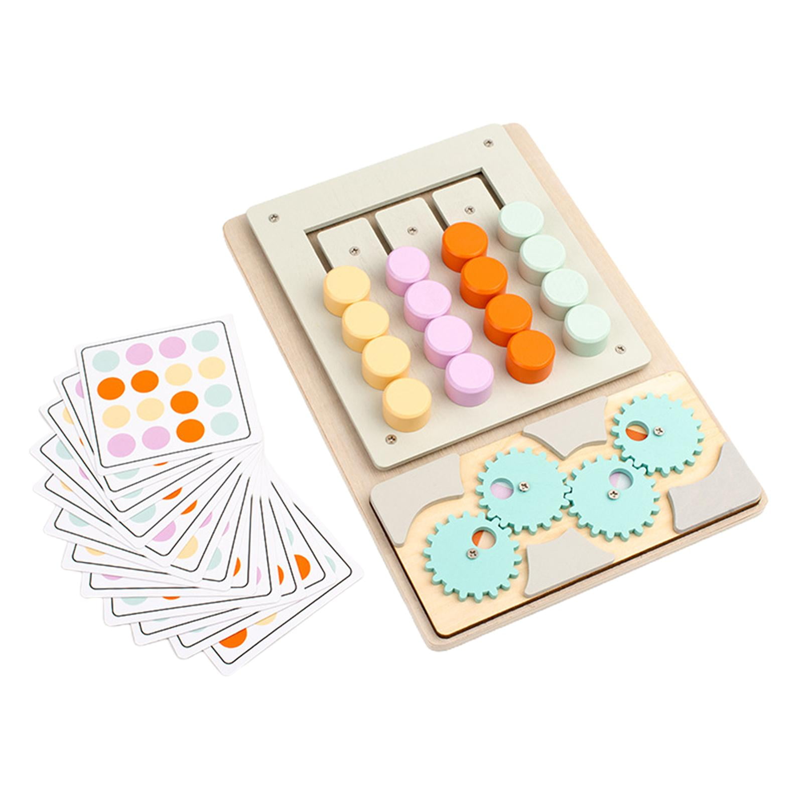 Rushawy Sliding Puzzle, Color Sorting Toy, Play and Learning Activity ...