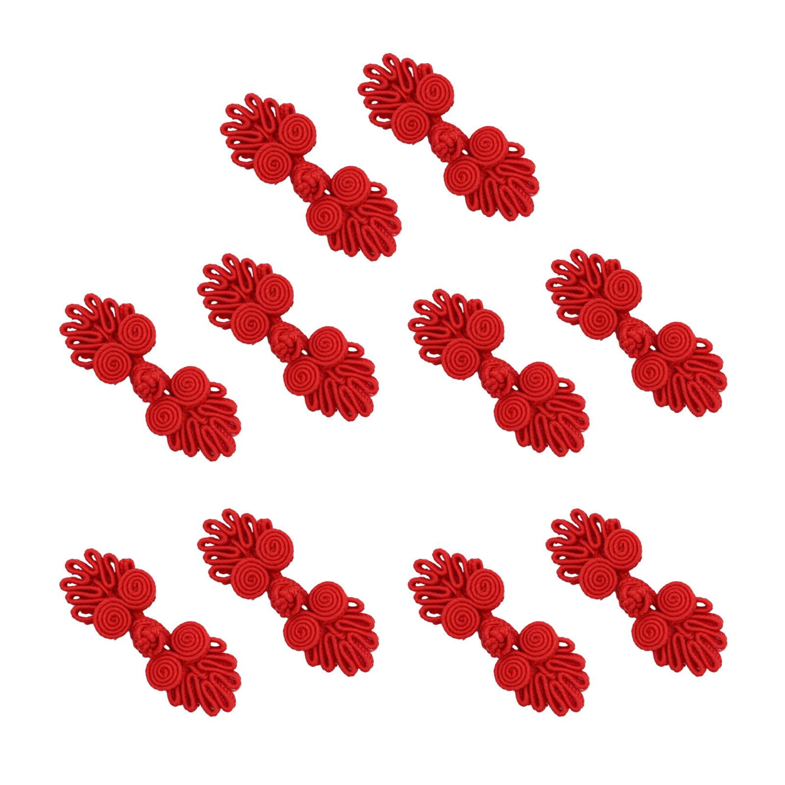 Rushay 5 Pieces Chinese Knot Frog Buttons DIY Accessories Stylish ...