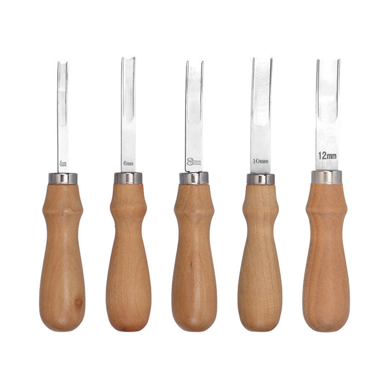 Rushay 5 Pieces Leather Edge Beveler, Edge Skiving Beveler Tool DIY ...