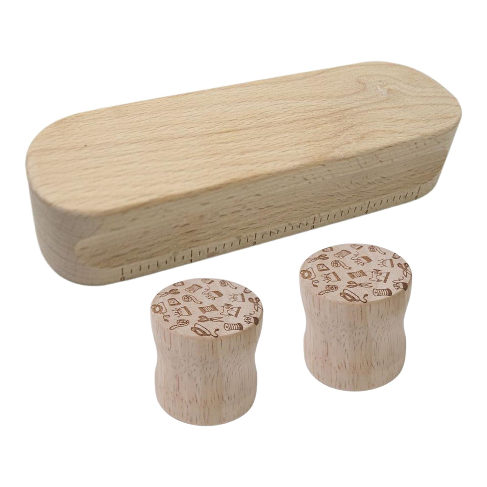 Rushay Beech Wood Tailors Clapper Round Cutting Weights Sewing Weight ...