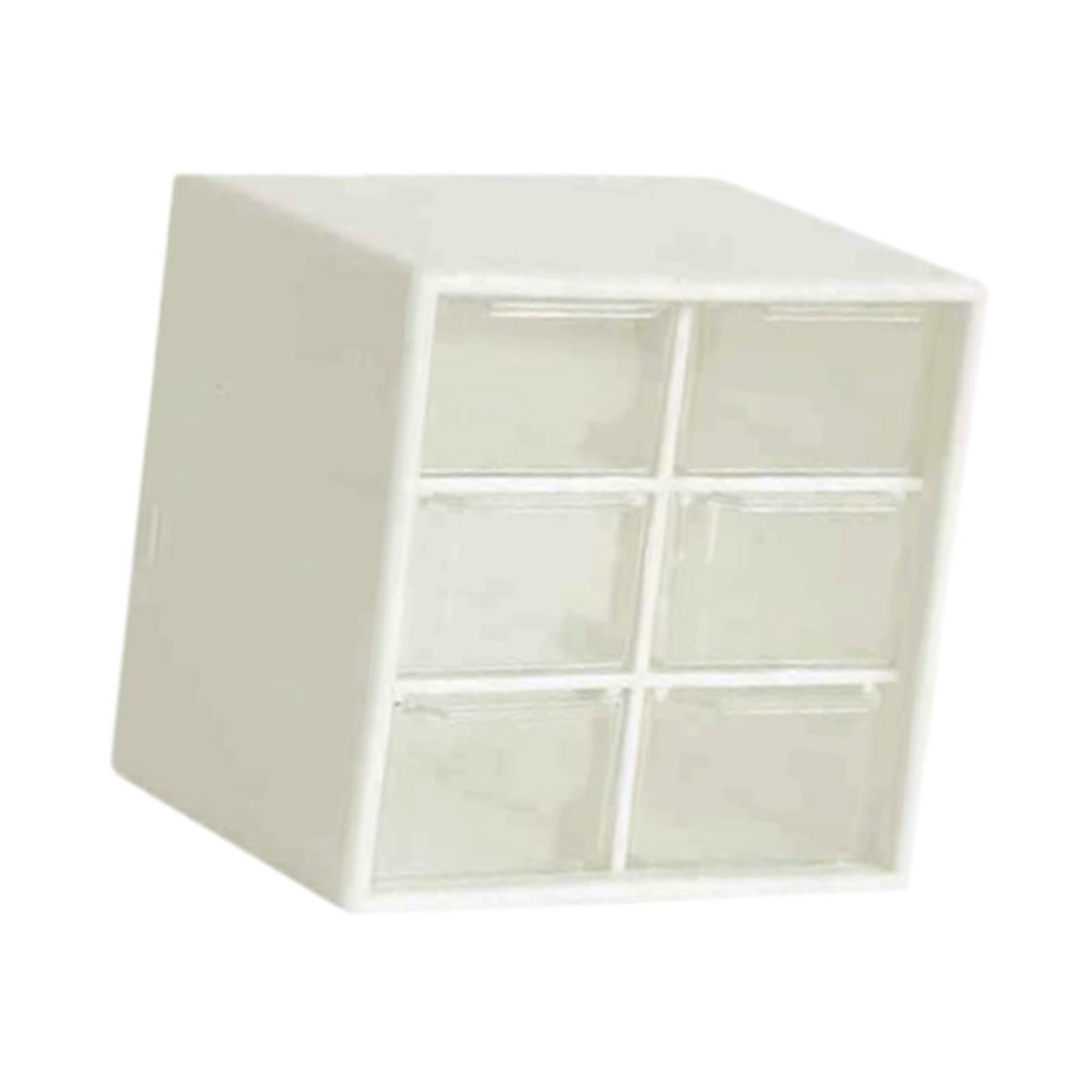 Rushay Mini Drawer Organizer Desktop Storage Drawers for Room White ...