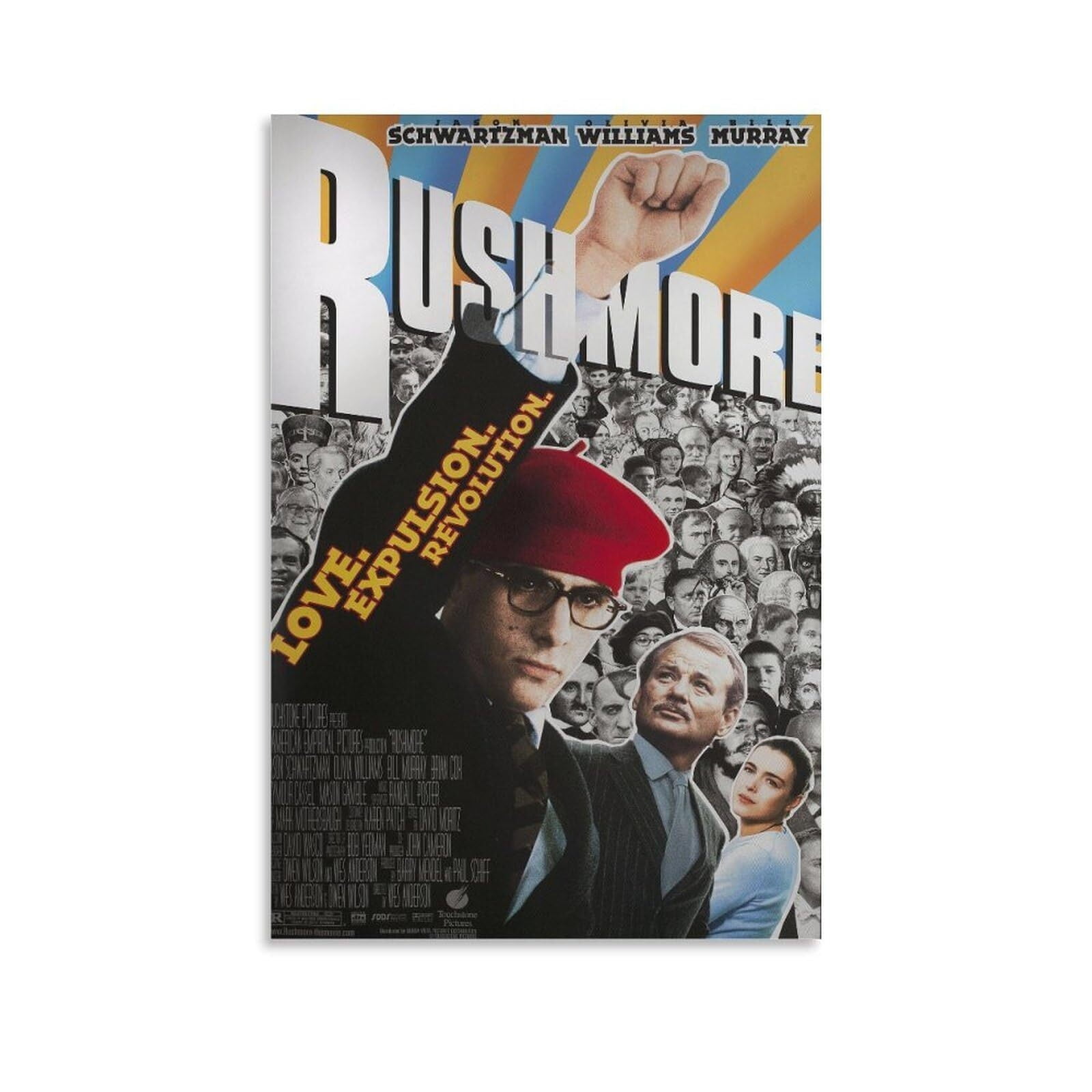 Rushmore-wall Posters,classic Movie Poster,Vintage Movie Poster,Wall Art Canvas Art Poster And ...