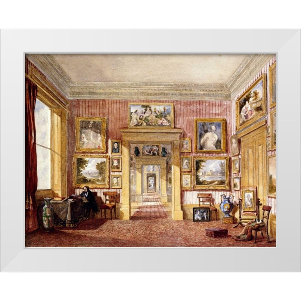 Rushout-Bowles, Harriet 14x12 White Modern Wood Framed Museum Art Print Titled - The Dining Room ...