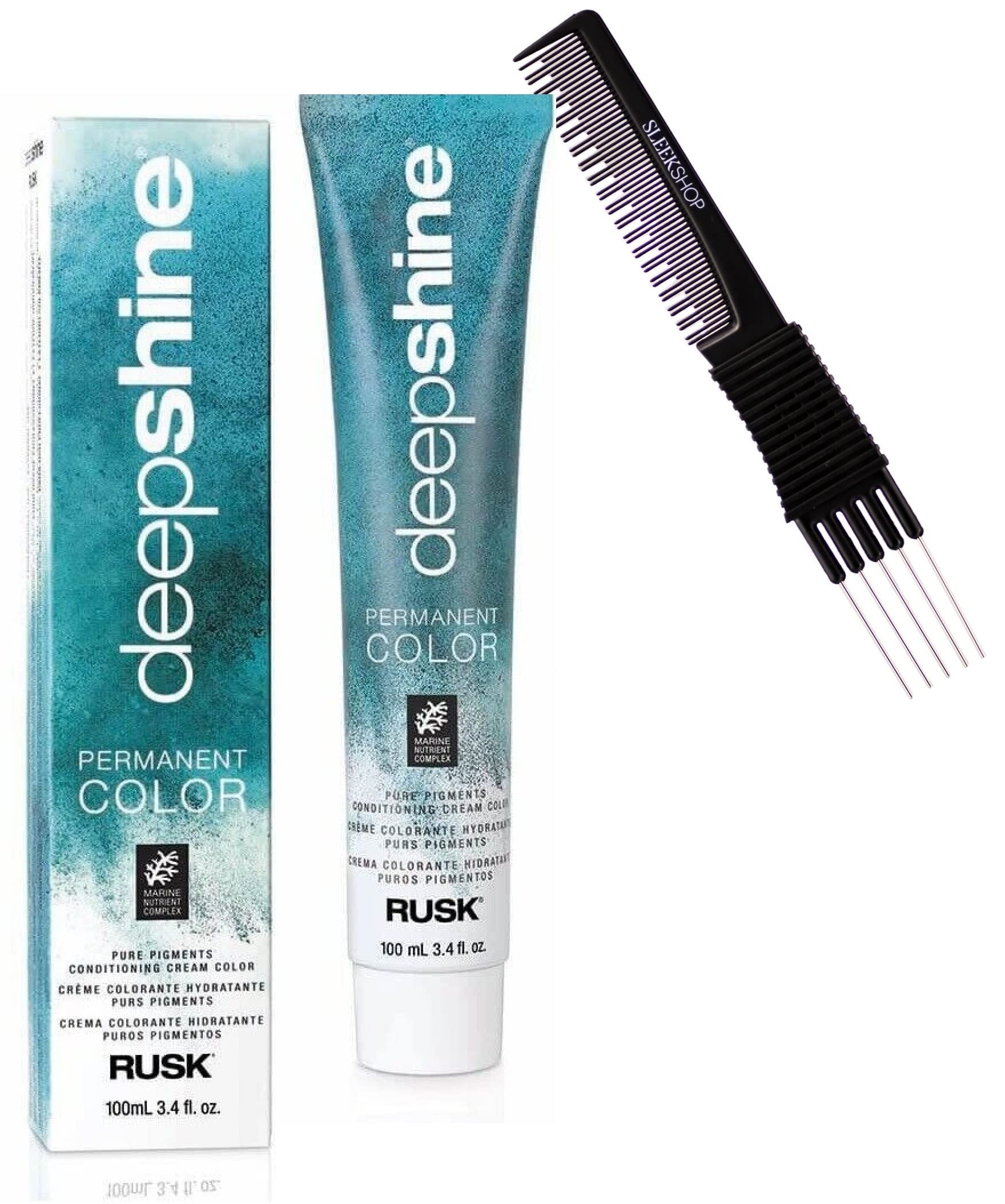 Rusk DEEPSHINE , 4.11AA , Permanent Cream Haircolor, Pure Pigments Conditioning Cream Color ...